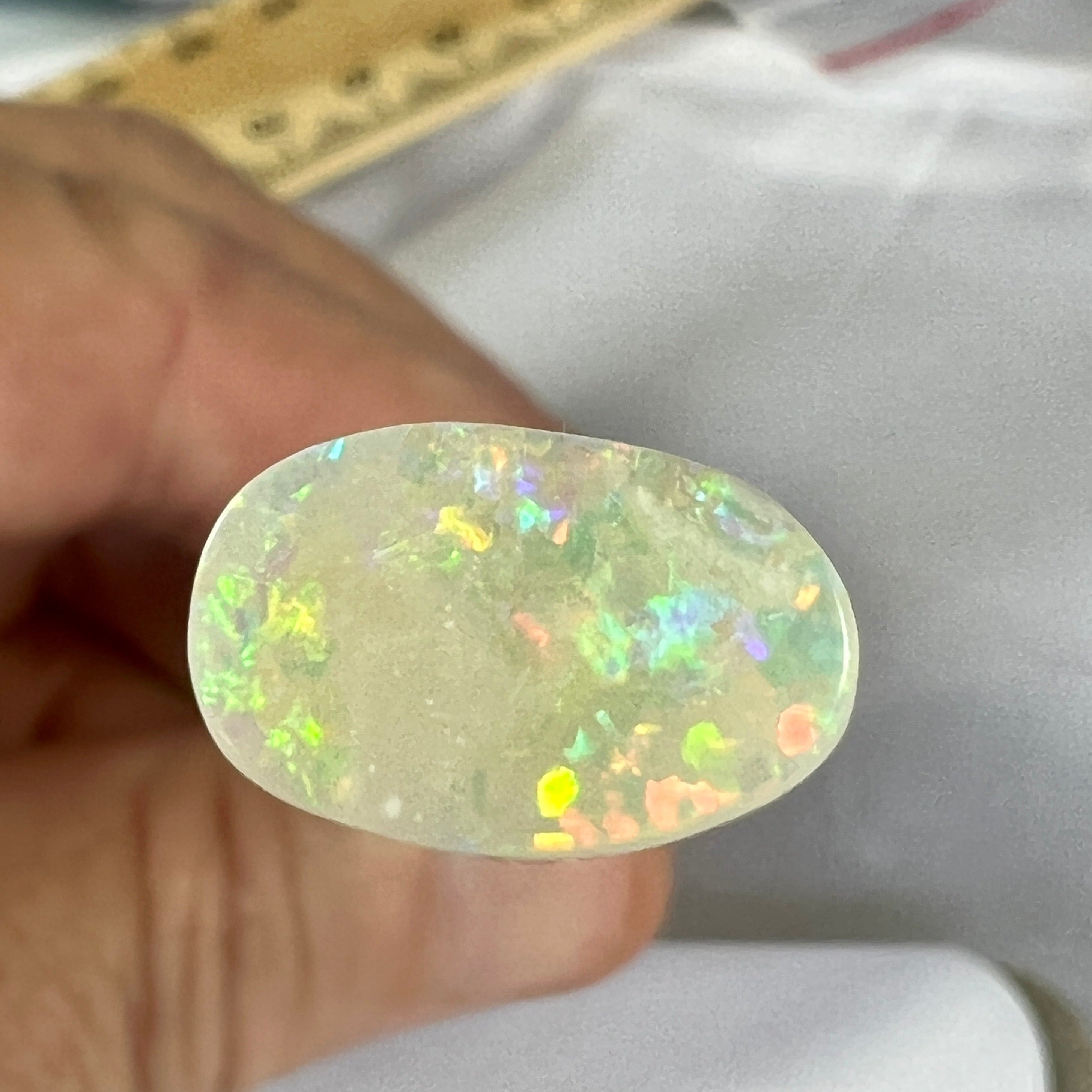 Solid White Opal Coober Pedy – Opal Nation AU