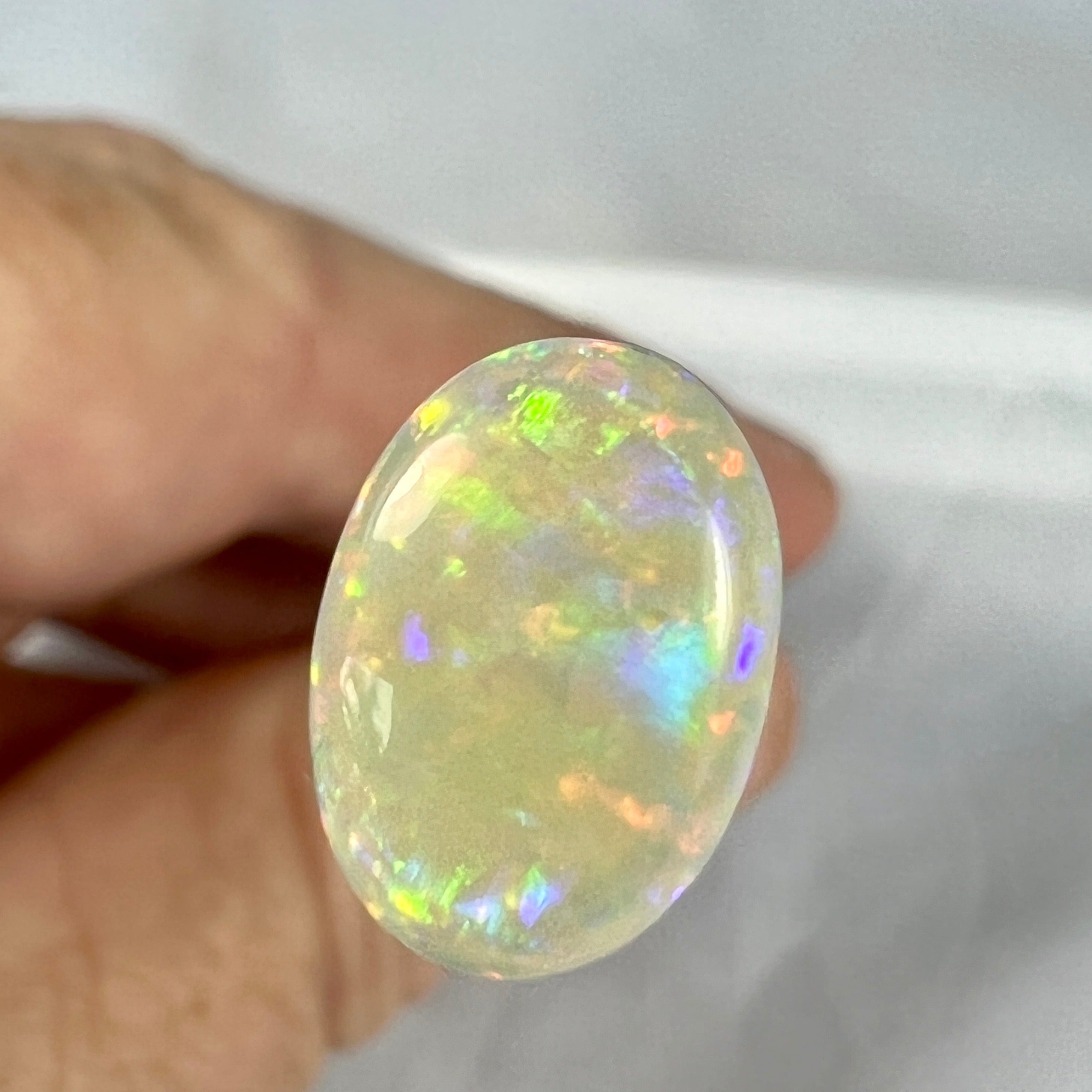 Solid White Opal Coober Pedy – Opal Nation AU