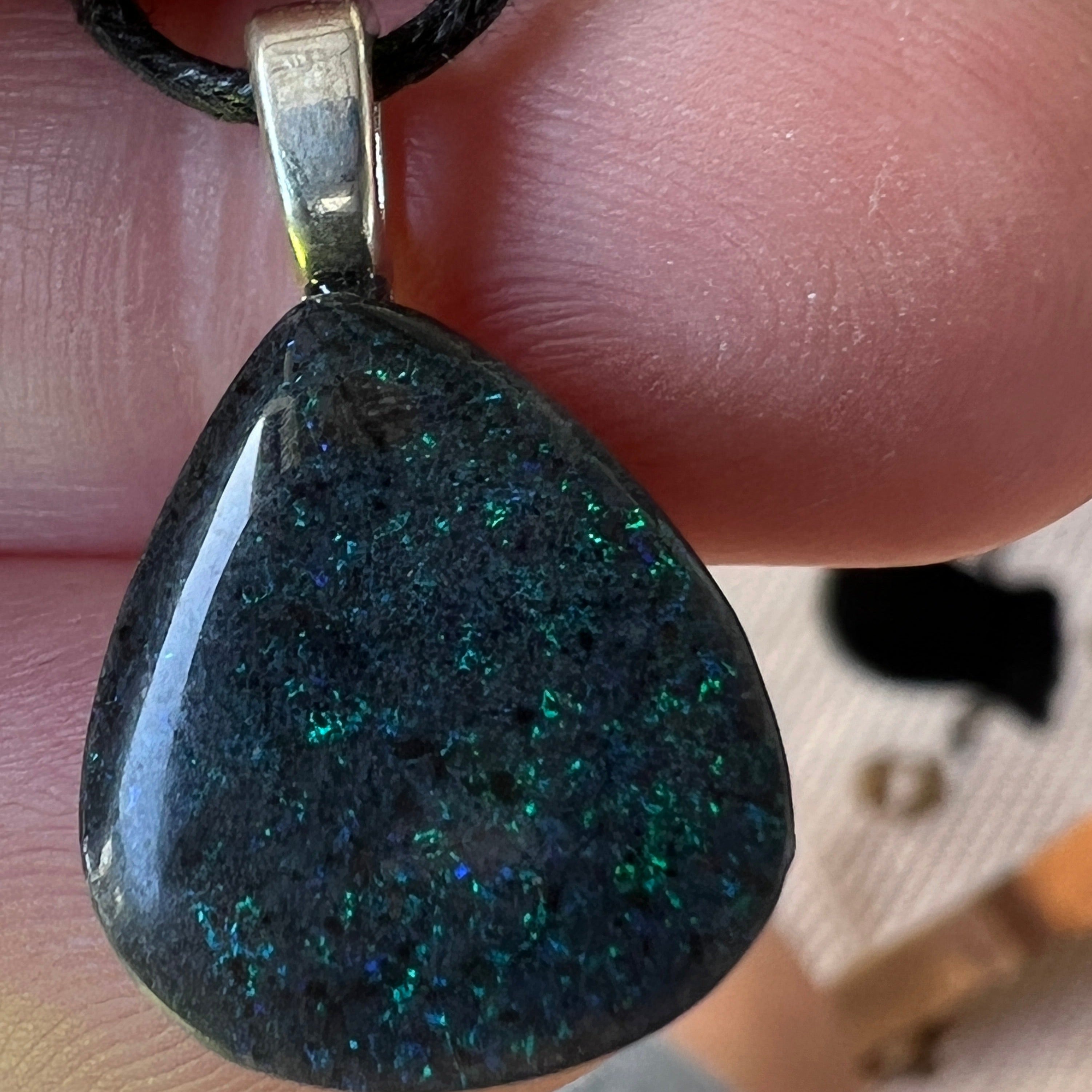 Andamooka Matrix Opal Pendant – Opal Nation AU