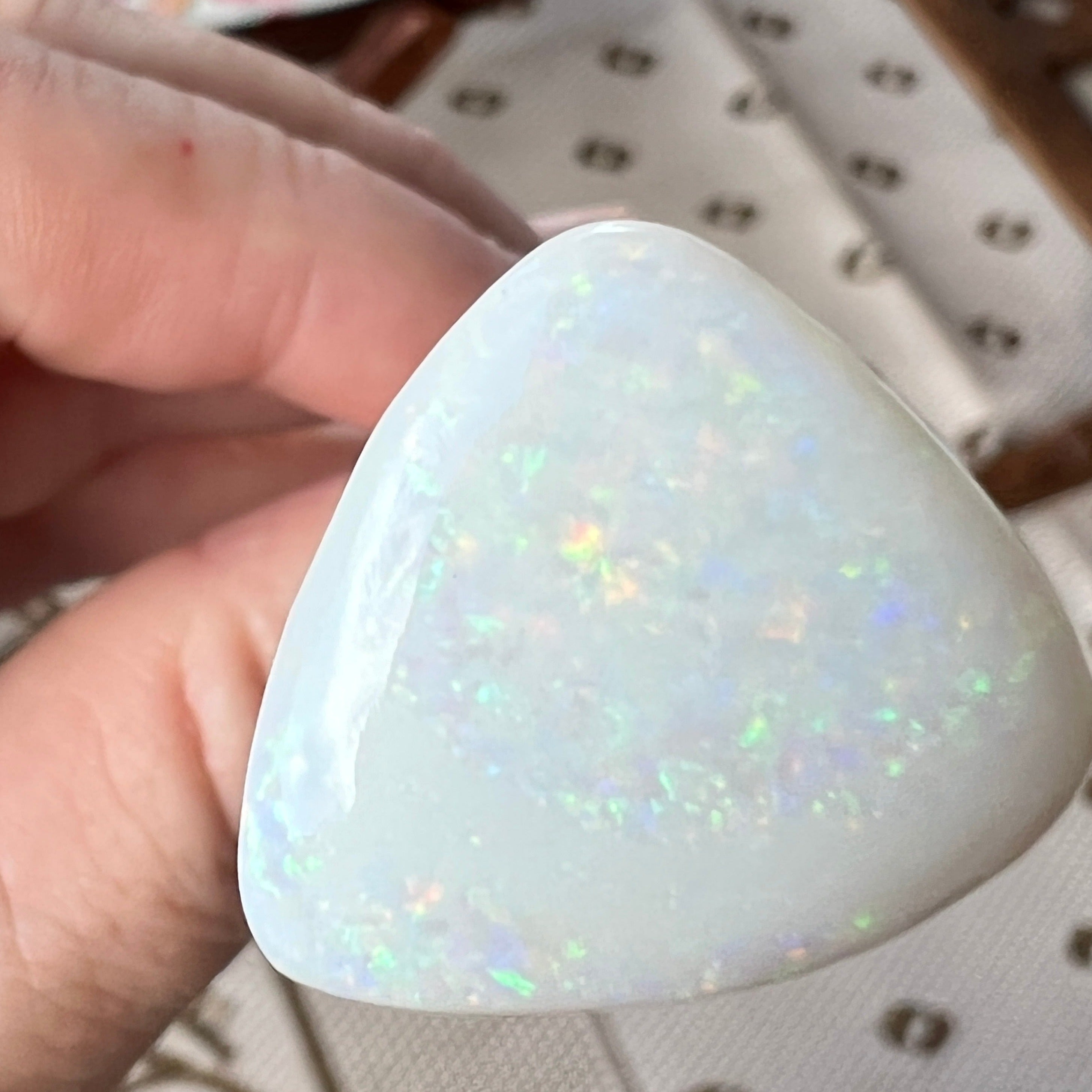 Solid White Opal Coober Pedy – Opal Nation AU